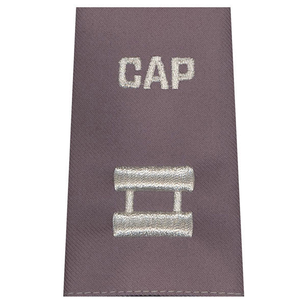 Civil Air Patrol Unisex Captain Grey Epaulets with Velcro