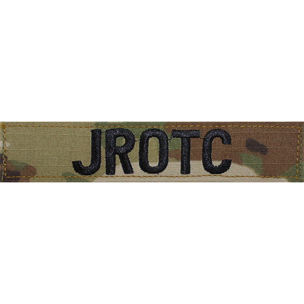 JROTC Tape Embroidered on OCP with Velcro
