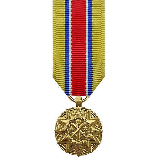 Miniature Medal- 24k Gold Plated: Army NATIONAL GUARD Reserve Componen