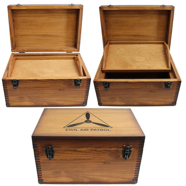Civil Air Patrol: Wood Chest w/Logo