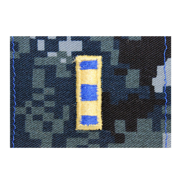 Warrant Officer 2 (WO2) Collar Device on Blue Digital Embroidered