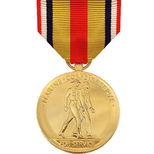 Selected USMC Reserve 24k Gold Plated Full Size Medal