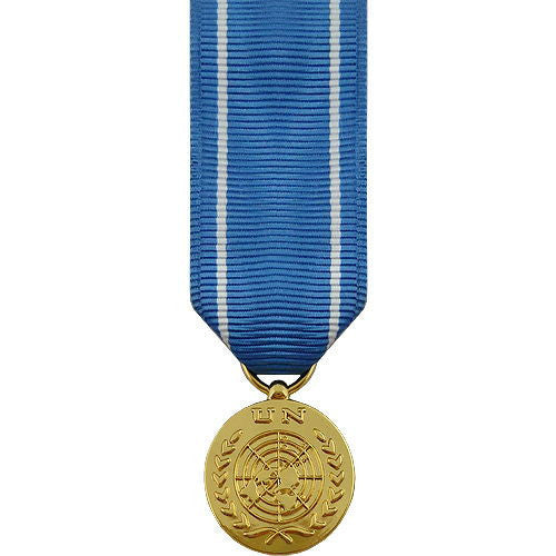 24k Gold Plated United Nations Observer Miniature Medal