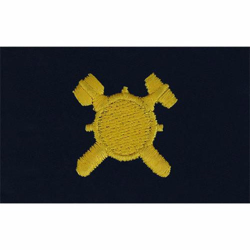 USN Explosive Ordnance Coverall Embroidered Collar Device