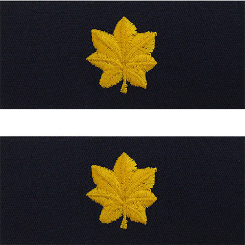 USN Lieutenant Commander Coverall Embroidered Collar Device